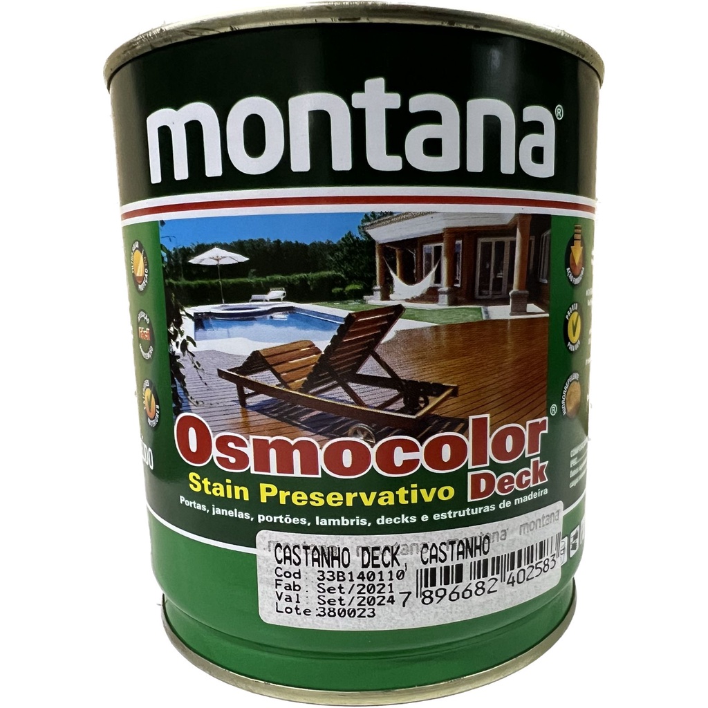 OSMOCOLOR VERNIZ STAIN MONTANA PARA MADEIRA E DECK 900 ML | Shopee Brasil