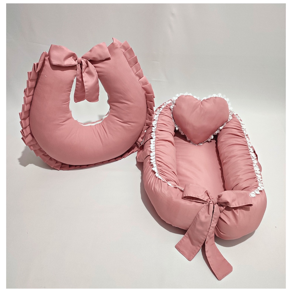 Ninho Redutor de Berço para Bebe + Almofada Amamentação para Amamentar ...