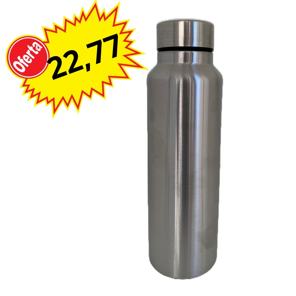 Garrafa de Água Inox boca larga Squeeze Liquidos Frios e Quentes ...