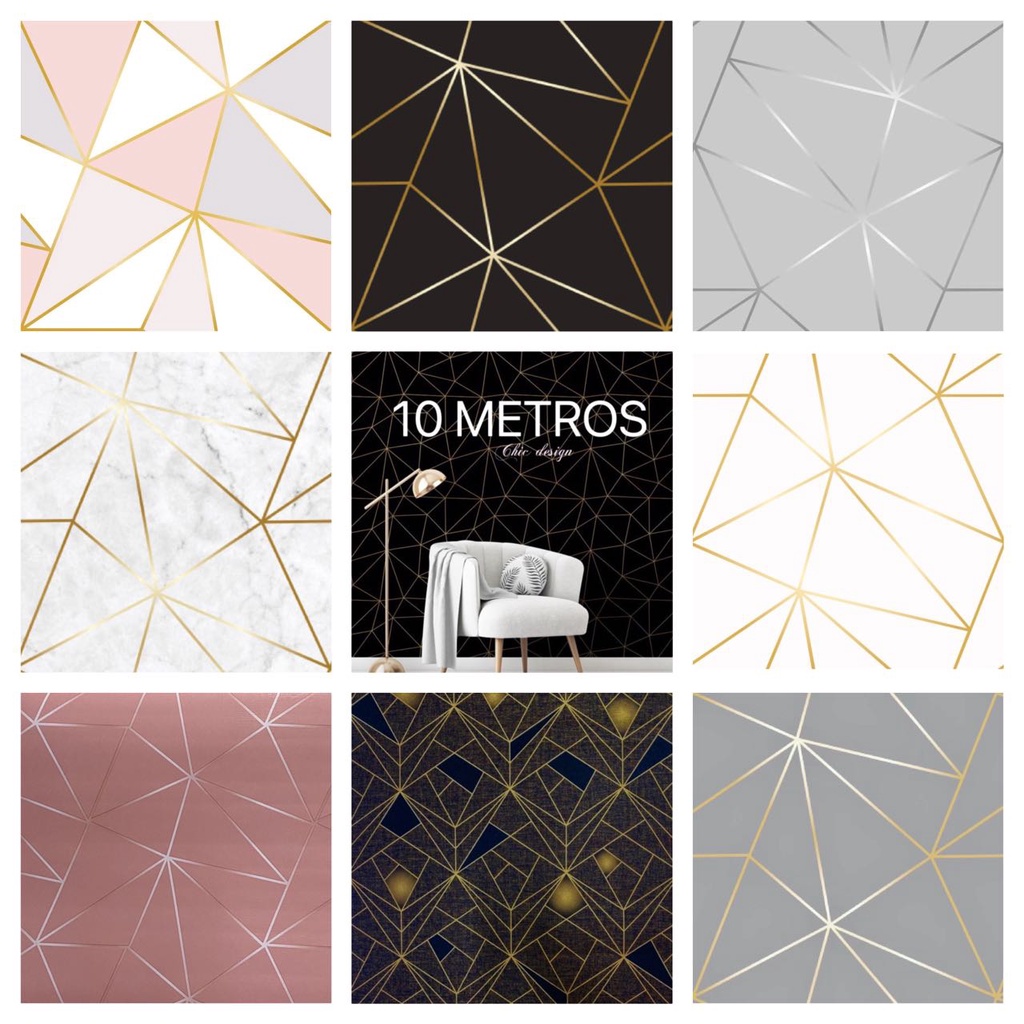 Papel De Parede Zara 3d 5 Metros X 45cm Adesivo Autocolante Para Sala