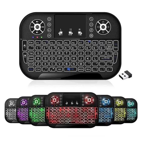 Mini Teclado Wireless Bluetooth Touchpad Sem Fio Iluminado Lelong Max ...