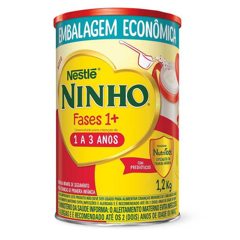 FÓRMULA INFANTIL NINHO FASES 1+ 1,2Kg - NESTLE | Shopee Brasil