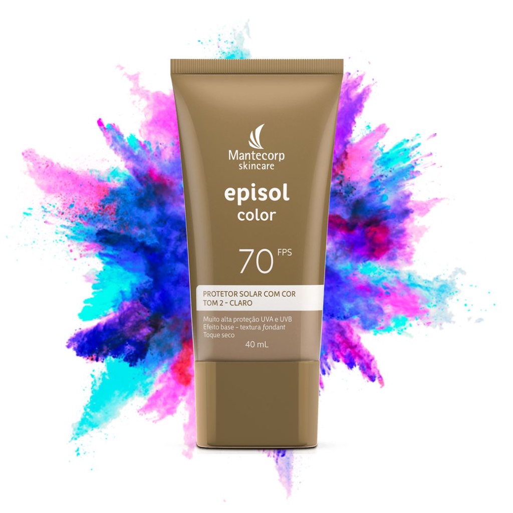 Episol Color Pele Clara FPS 70 (tom 2) - 40G | Shopee Brasil