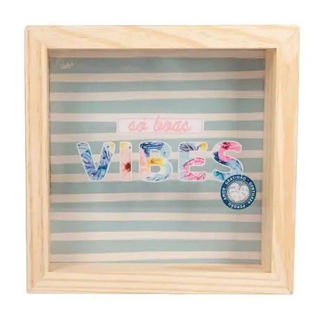 Quadro cofre square - vibe boa - Uatt | Shopee Brasil