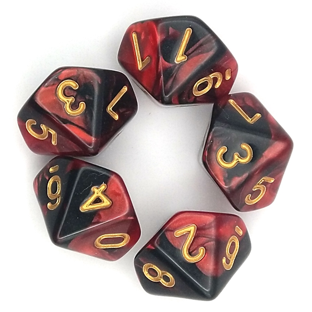 Dados de RPG D10 WoD VtM Mesclados (várias cores monte seu kit ...