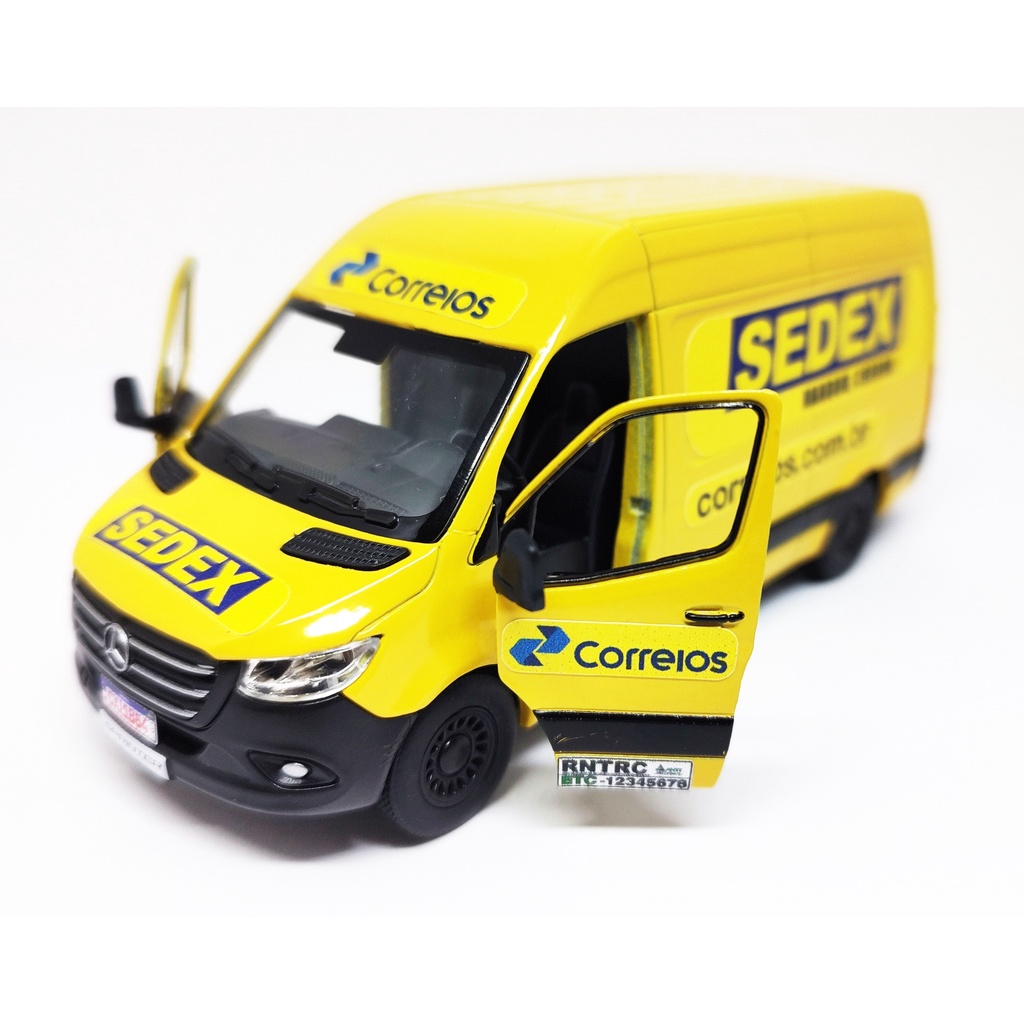 Miniatura Van Sprinter Correios Sedex 1/48 12 cm - Corre Que Ta Baratinho