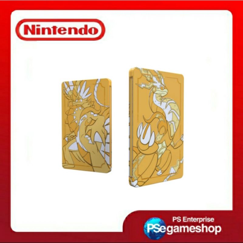 Pokémon Scarlet E Violet Switch Edição Dual Pack Steelbook Somente