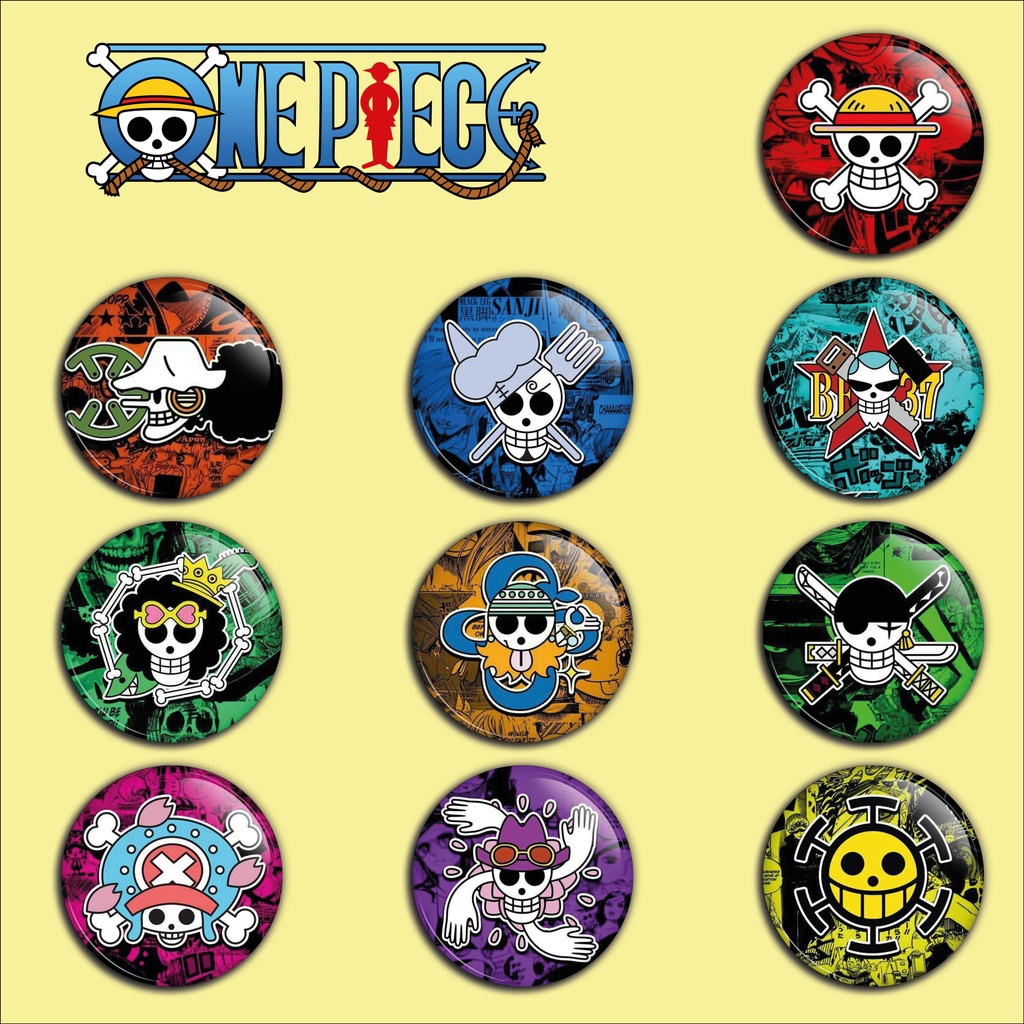 Boton ONE PIECE 3,8cm anime - Botom botton botons bottoms broche geek ...