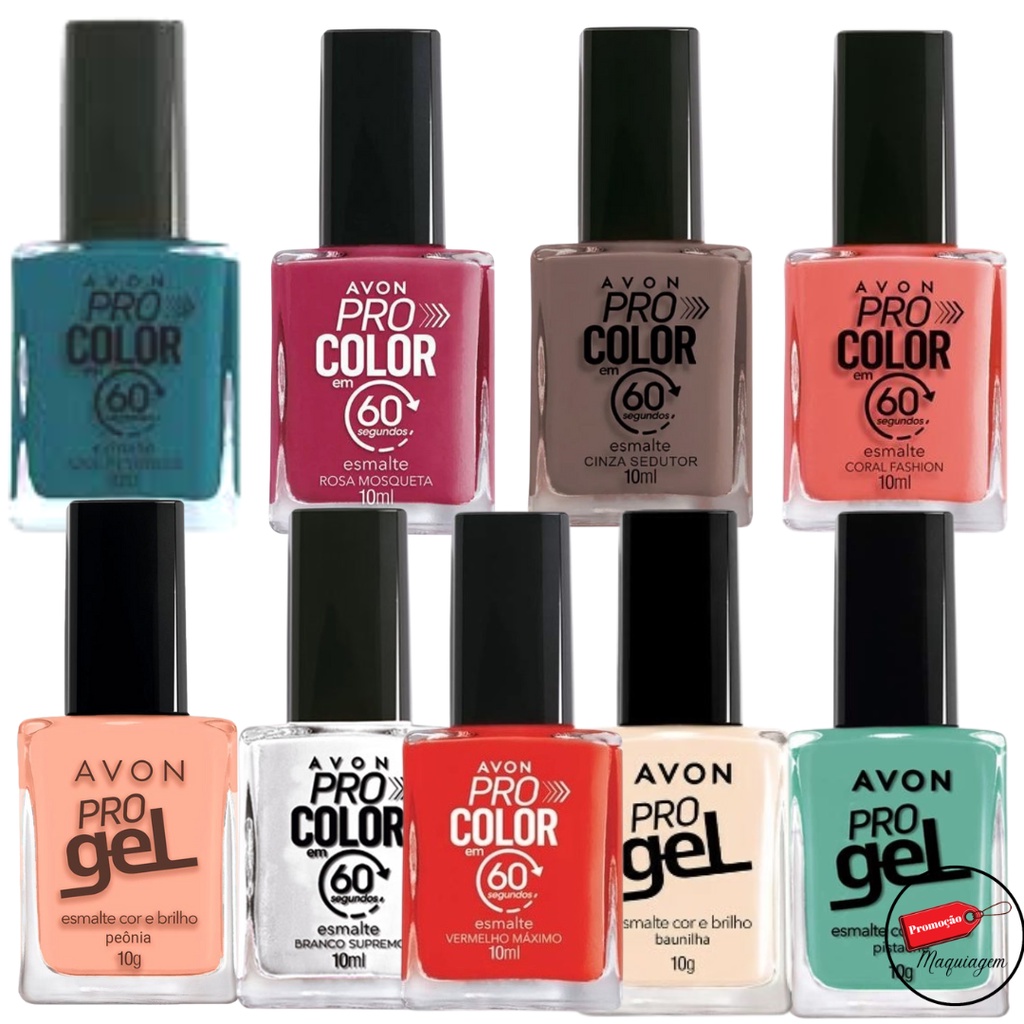 Esmalte Pro Gel Pro Color Avon | Shopee Brasil