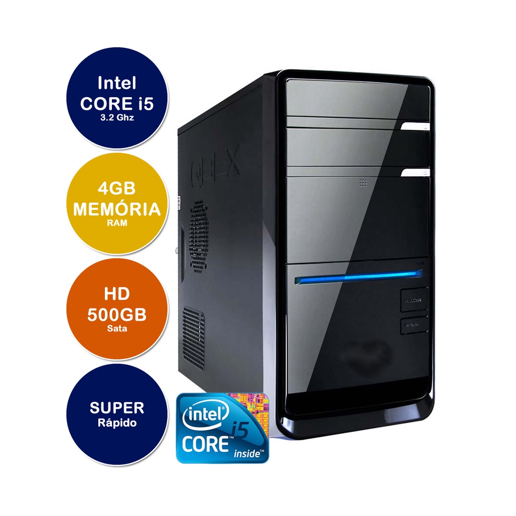 Computador Desktop PC Intel Core i5, 4gb Memória, HD 500gb, Promoção ...
