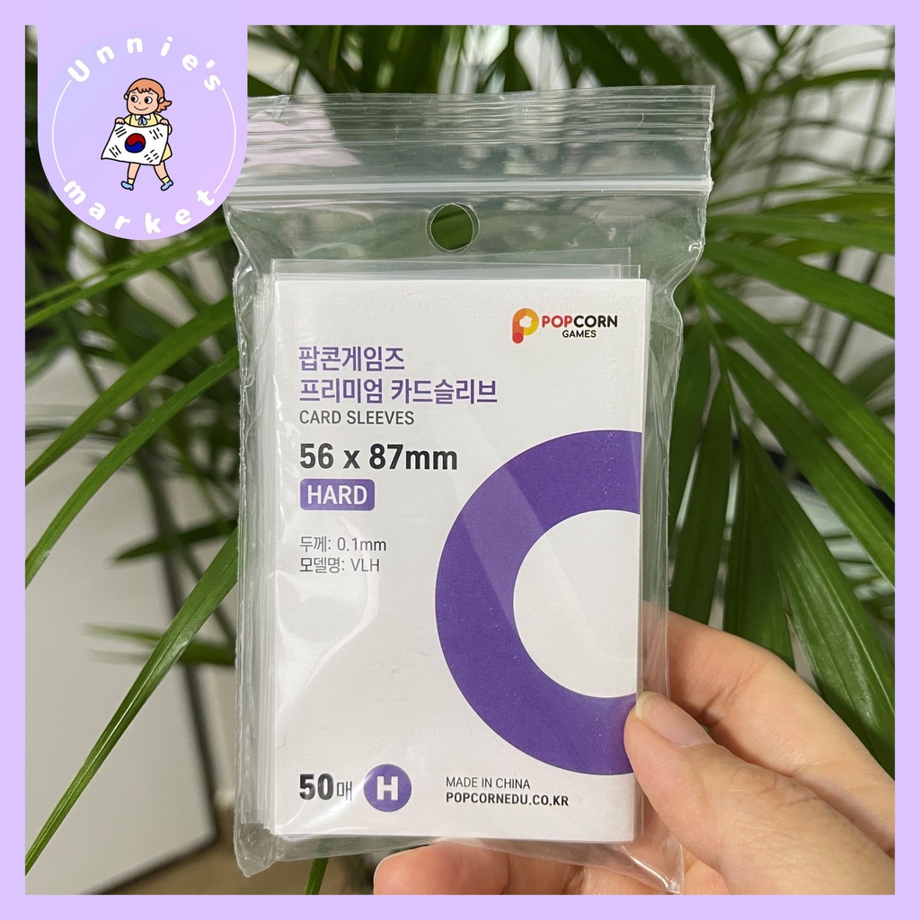 Popcorn Games 10/50pcs Card Sleeves Hard Film (0.1mm) | Shopee Brasil