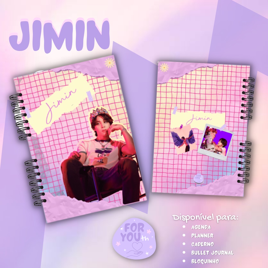 Planner 2023 BTS V RM Jungkook Jimin J-hope Jin SUGA | Shopee Brasil