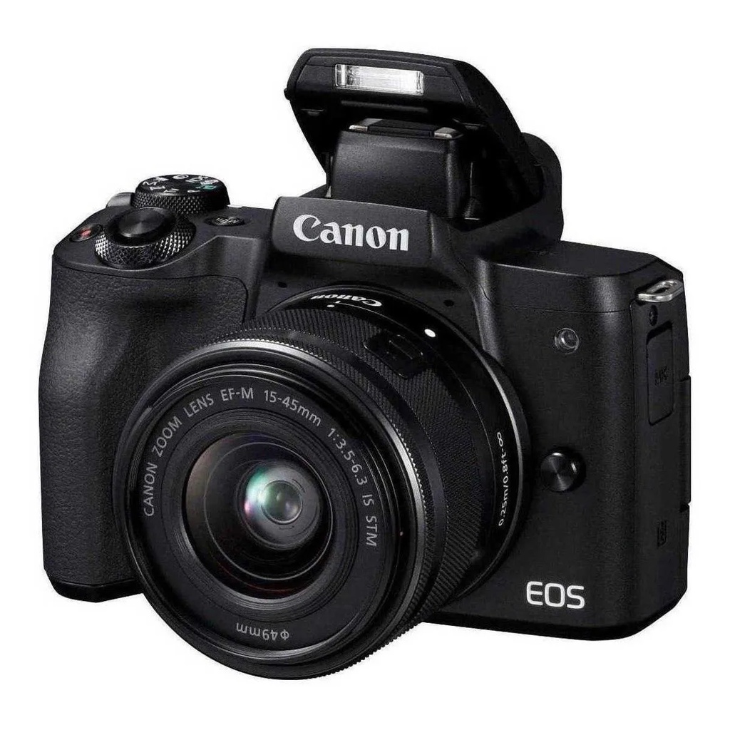 Canon EOS Kit M50 15-45mm IS STM mirrorless cor preto | Shopee Brasil