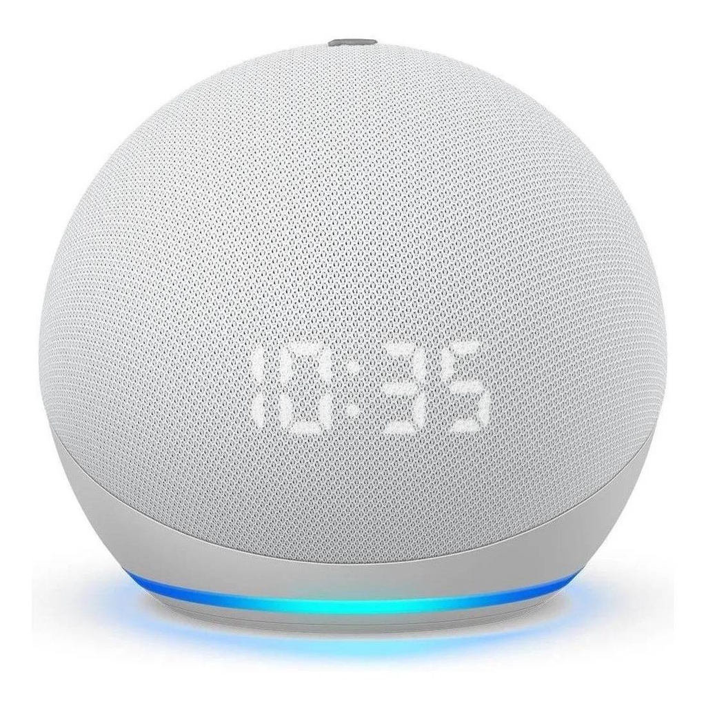 Amazon Echo Dot 4th Gen with clock com assistente virtual Alexa ...