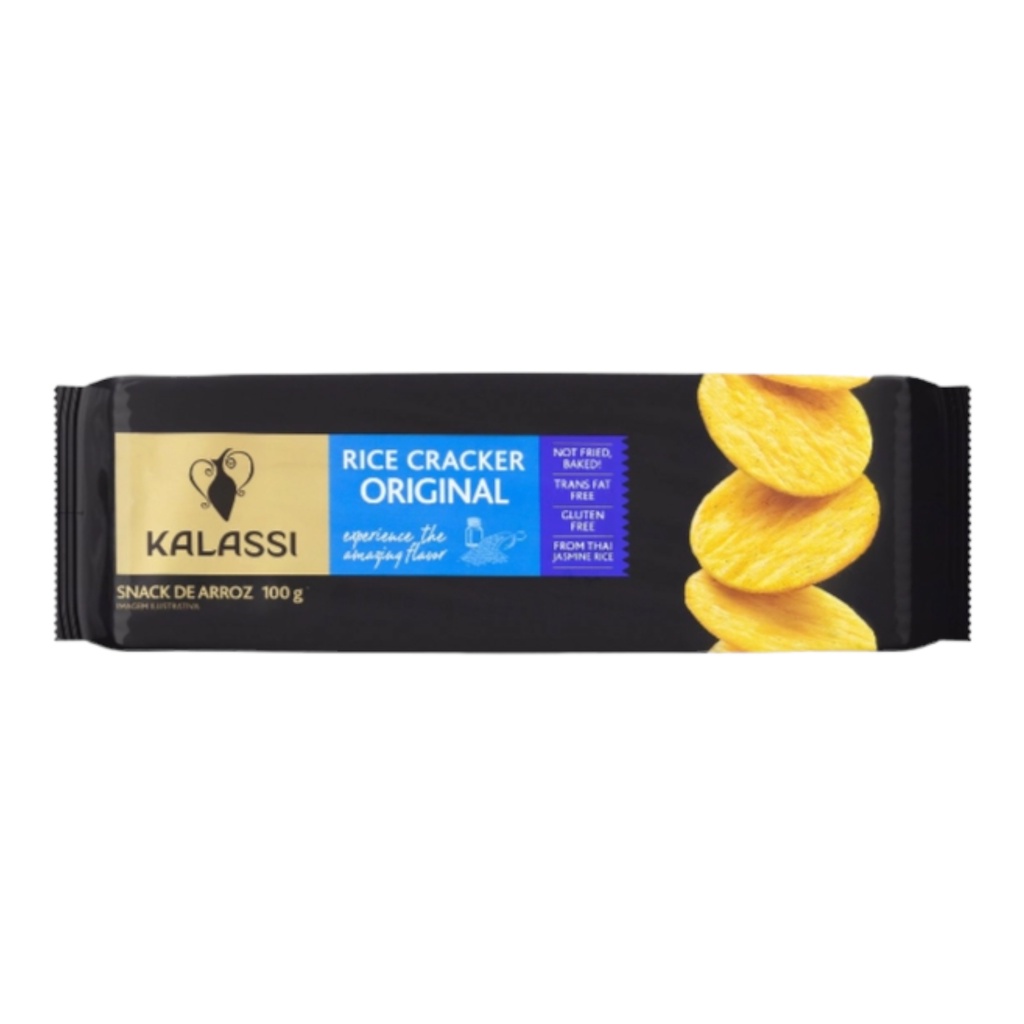 Kalassi Rice Cracker Original Cracker de Arroz100g | Shopee Brasil