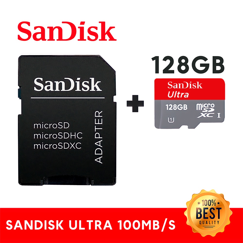 Cartão De Memória SanDisk Extreme 32 Gb/64/128/256/512 Micro SDXC C10 U3 SD SDcard 95 Mb ...