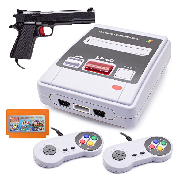 Console Video Game Retro Action Set SP-60 Anos 90 com 2 Controles ...