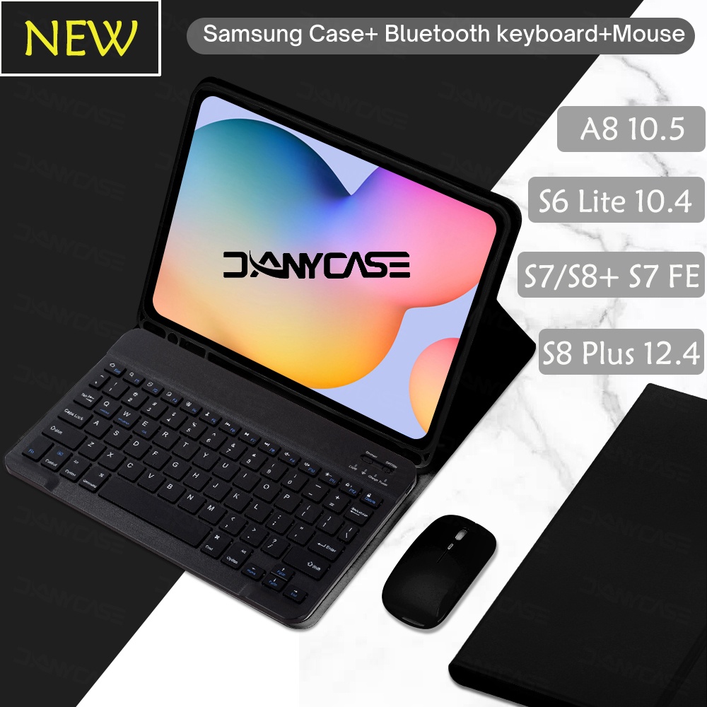DANYCASE Capa De Tablet Com Rato Teclado Para Samsung Galaxy Tab S6 ...