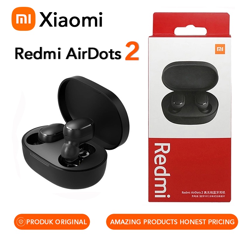 Original Xiaomi Redmi Airdots 2 Fone Wireless Earbuds In-Ear Stereo ...