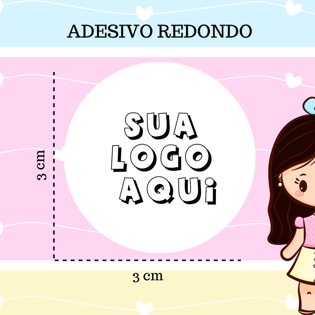 Adesivos com a sua logo - 120 unidades | Shopee Brasil