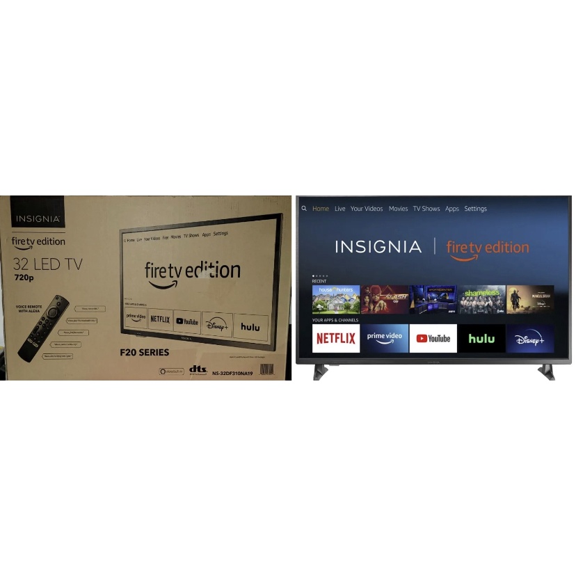 Insignia 32-inch Class F20 Series Smart HD 720p Fire TV, Amazon Alexa ...