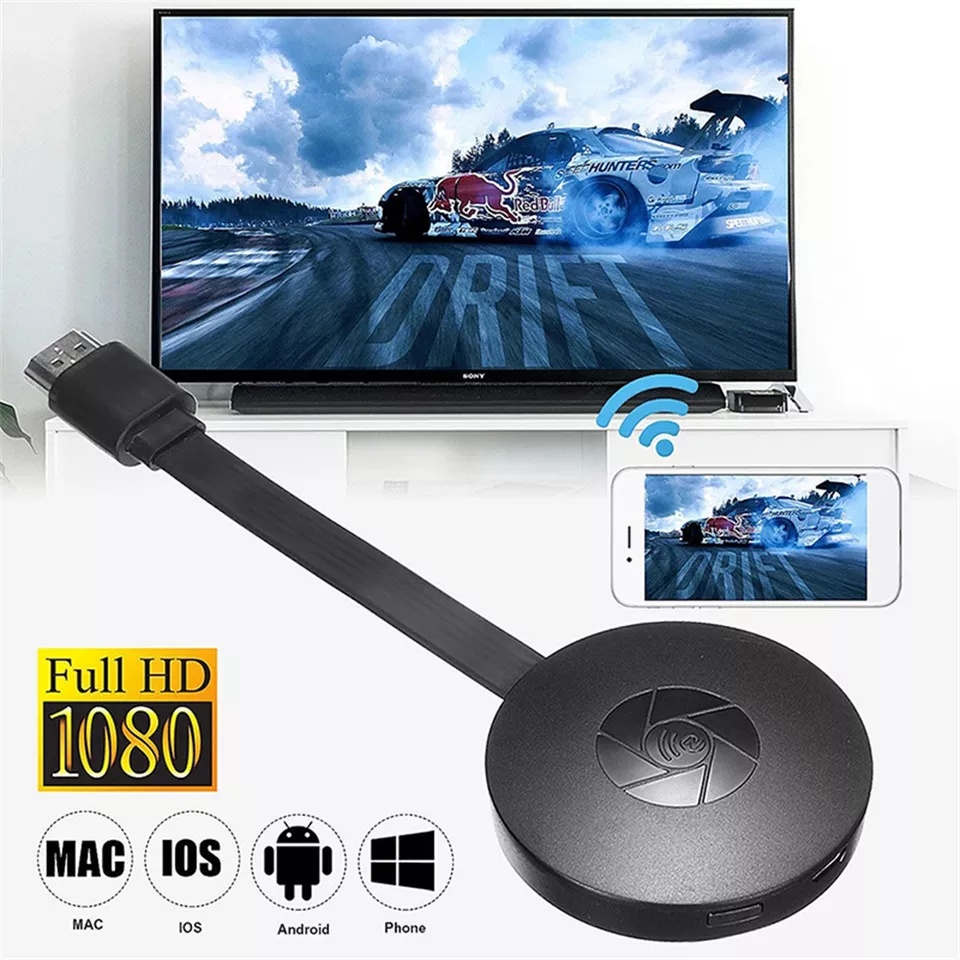 Miracast Dongle Google Chrome Cast Any Cast Wecast Mirascreen HDMI Wifi-Transmitir tela do ...