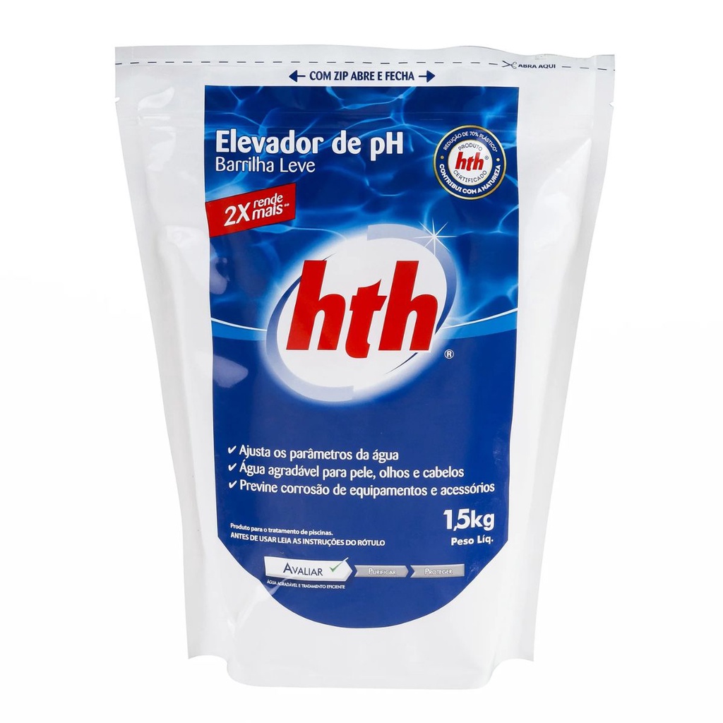 Hth Barrilha Elevadora De Ph De Tratamento Piscinas 1,5 Kg | Shopee Brasil