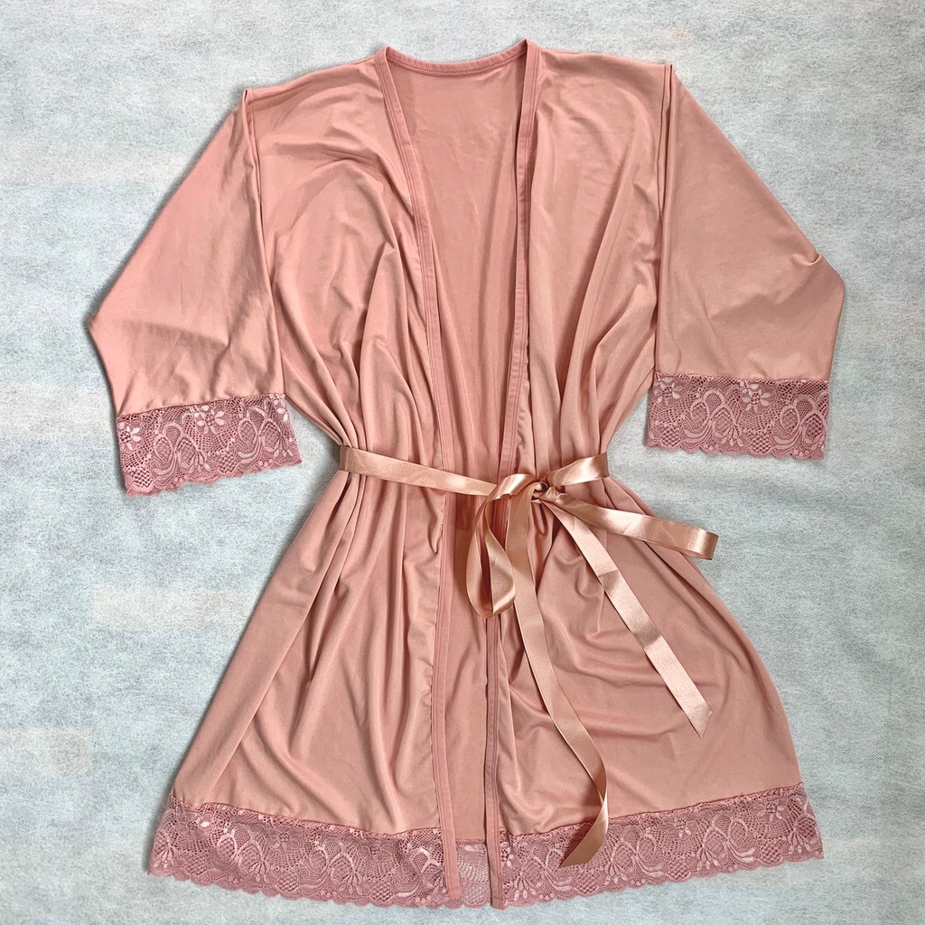 Robe Luxuoso Feminino Detalhado Em Renda | Shopee Brasil