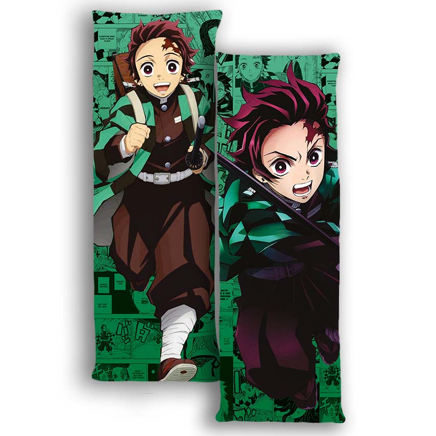 Almofada Mini Dakimakura Demon Slayer Tanjiro | Shopee Brasil