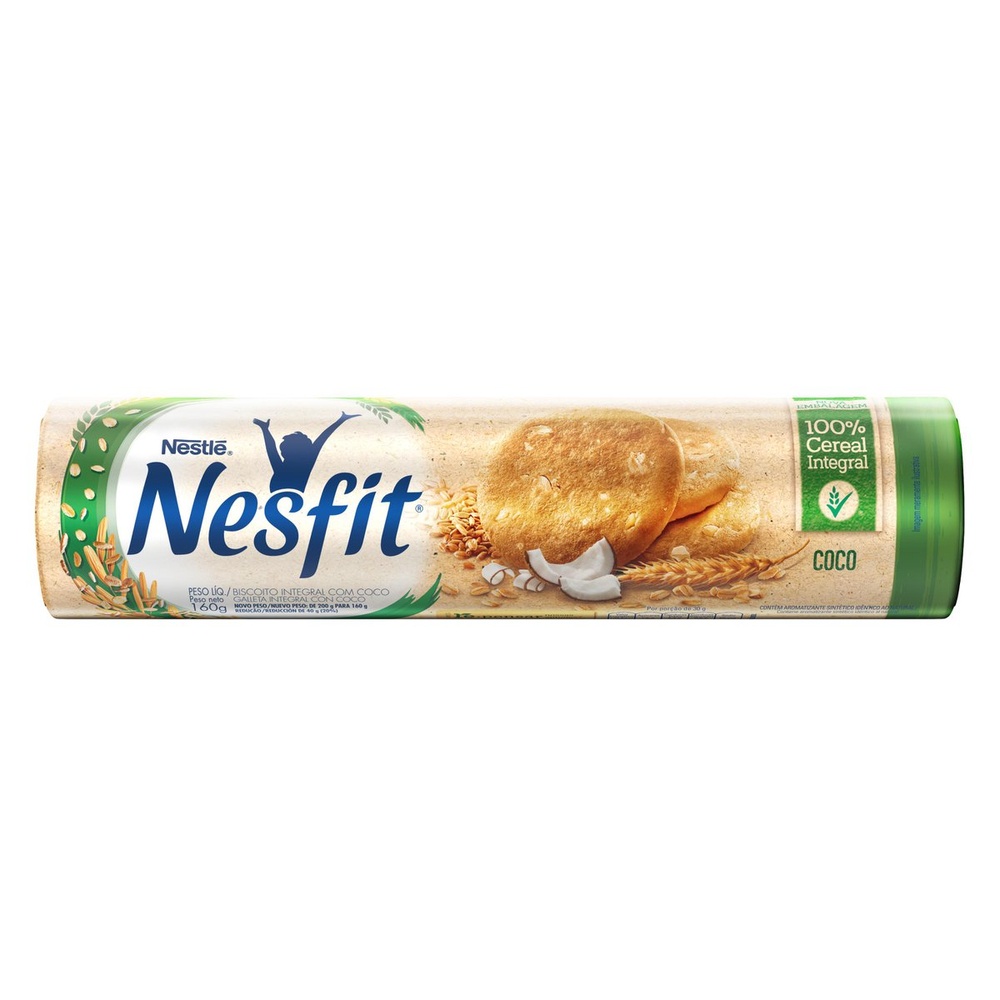 Biscoito NESFIT Coco 160g | Shopee Brasil
