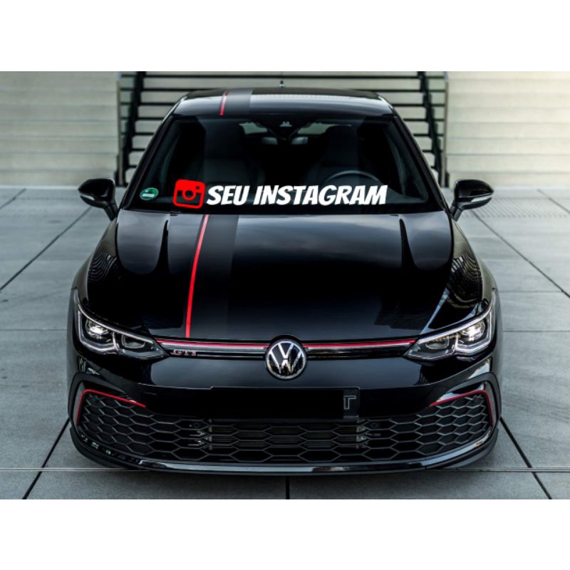 ADESIVO SEU NOME INSTAGRAN PERSONALIZADO PARA-BRISA GRANDE ...