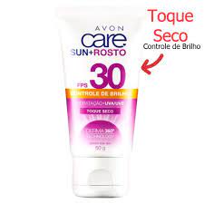 Protetor Solar Toque Seco ROSTO FPS 30 Care Sun+ Avon - 50g | Shopee Brasil