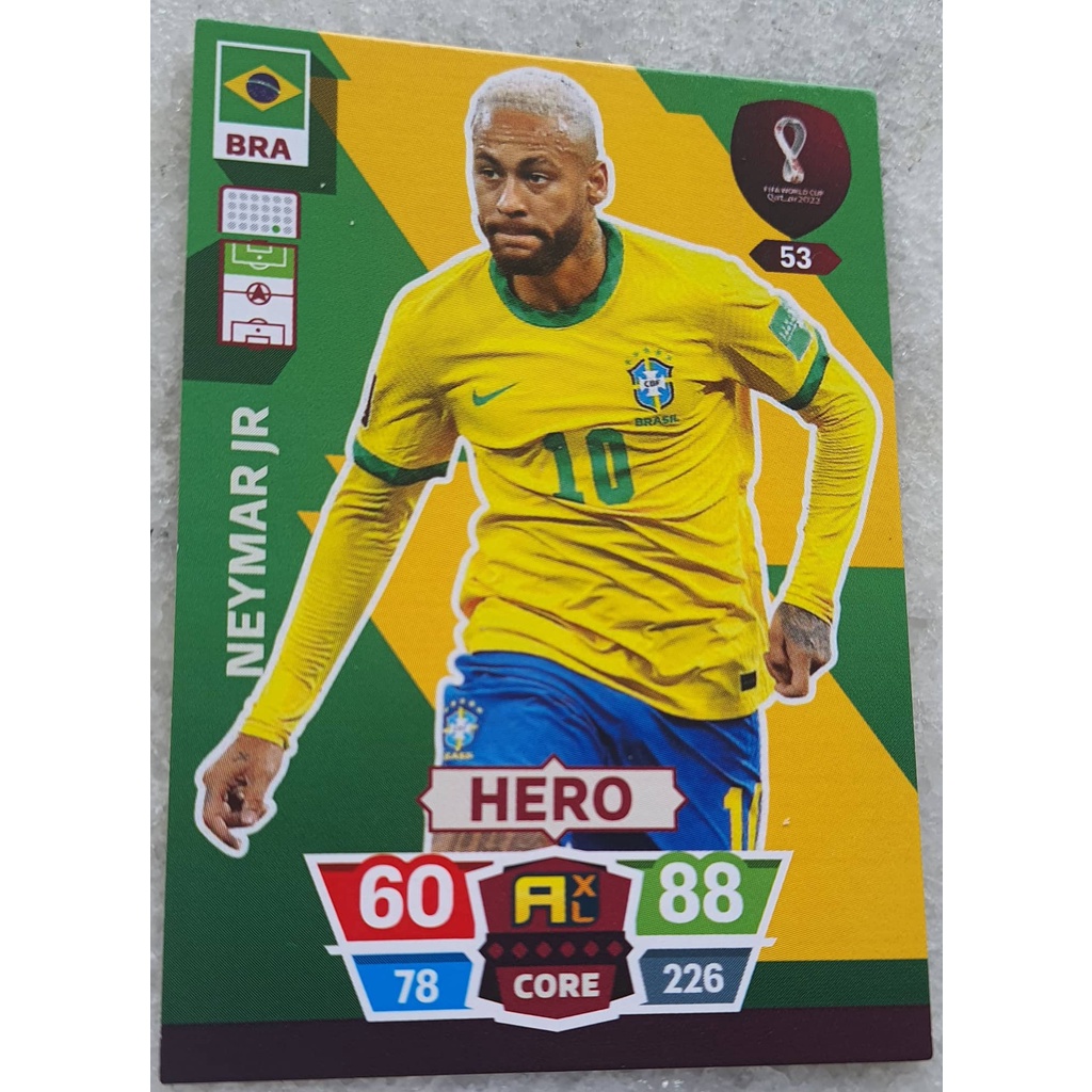 Card Copa Do Mundo 2022 Neymar Hero Adrenalyn Xl | Shopee Brasil