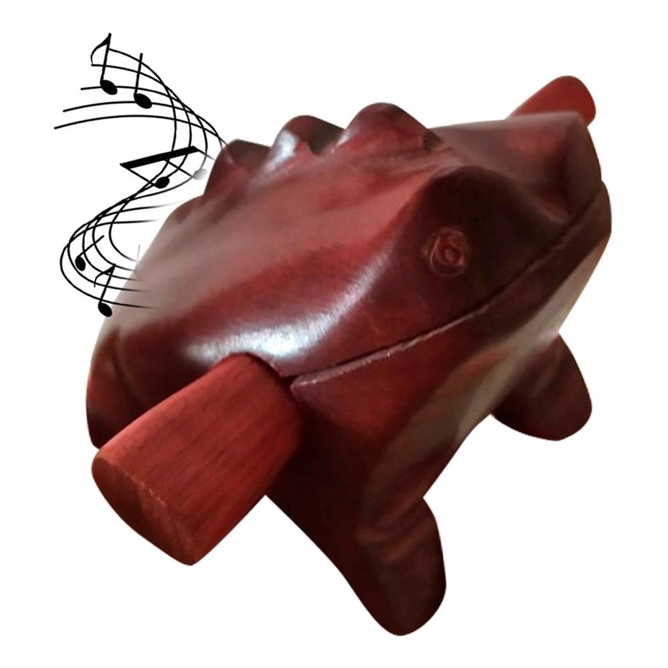 Sapo De Madeira Reco Reco Percussao Sapinho Instrumento Musical Efeito ...