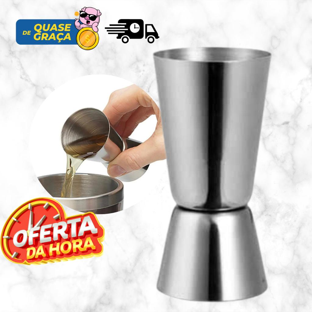 Dosador Duplo De Bebidas Medidor De Inox Bartender Para Drinks ...