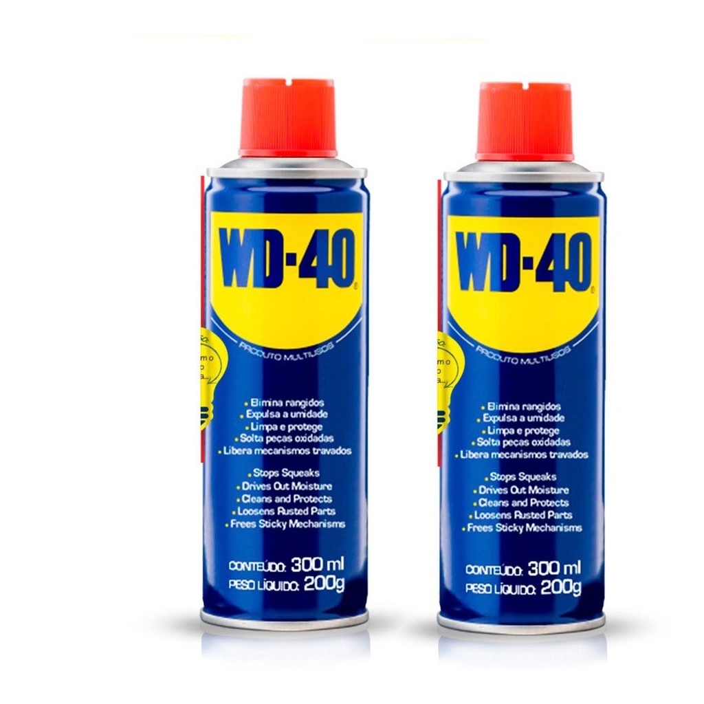 Kit 2 WD-40 300Ml Desengripante Lubrificante Multiuso Original | Shopee ...