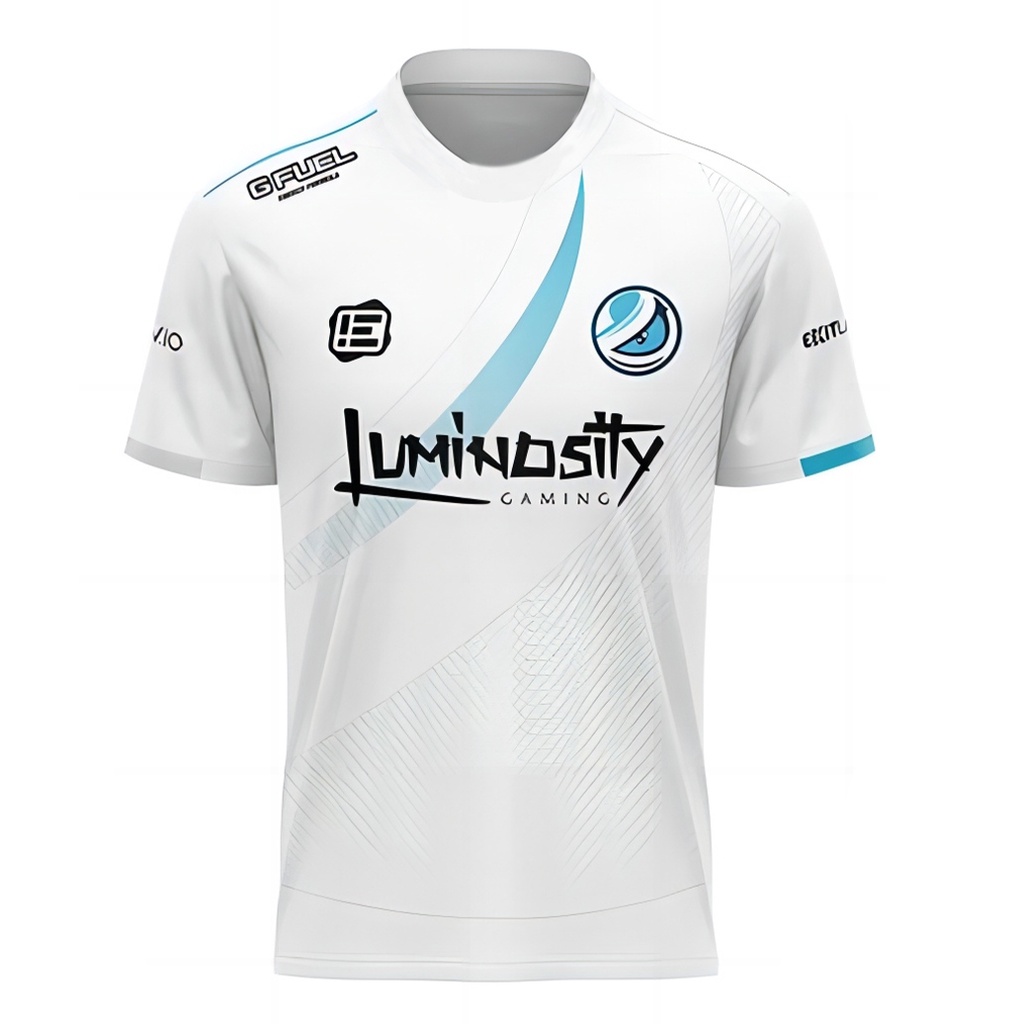 Luminosity Gaming 2022 Camiseta Esportiva Masculina Branca E Azul ...
