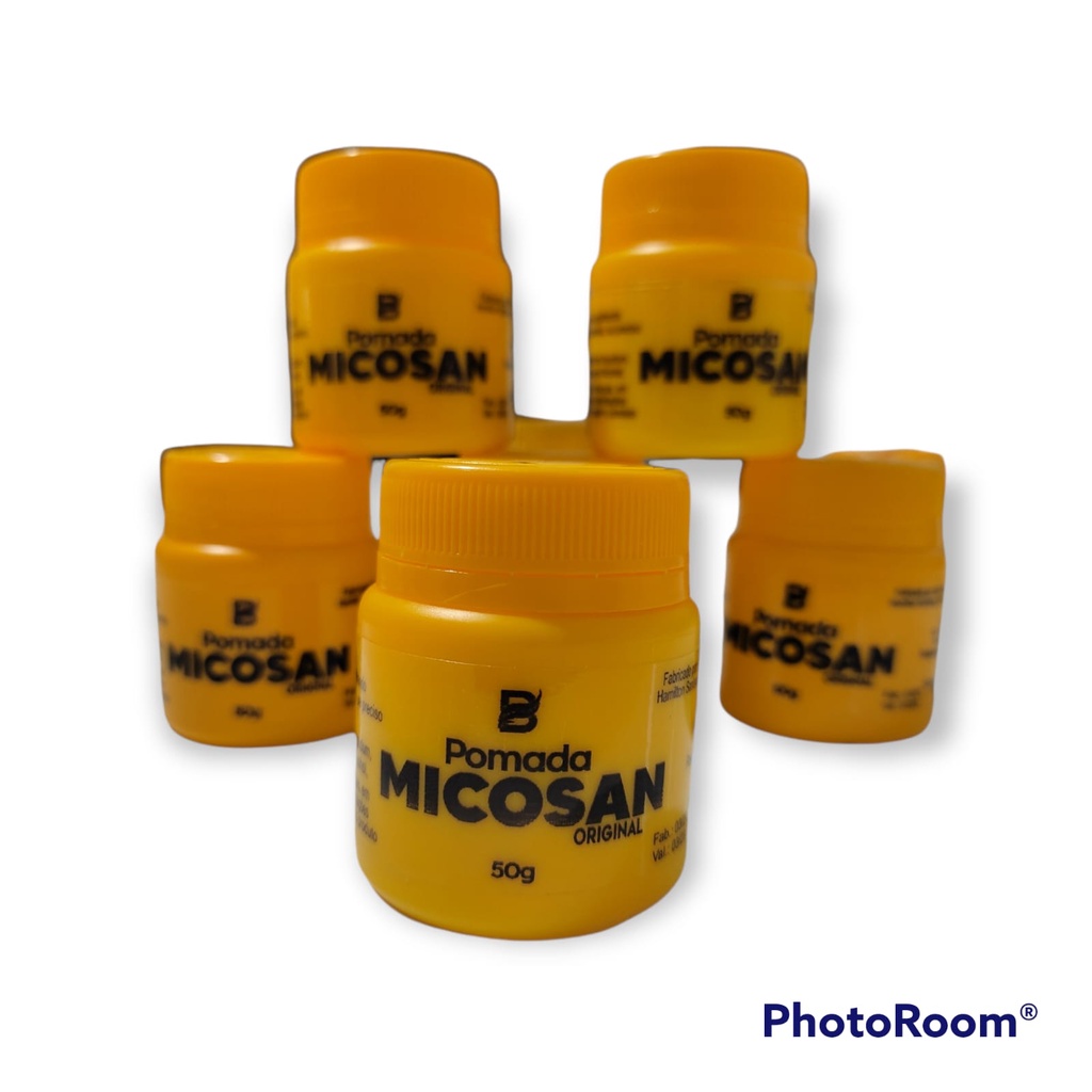 Pomada Micosan 5 Potes de 50g Clareador Kit Dois Meses | Shopee Brasil