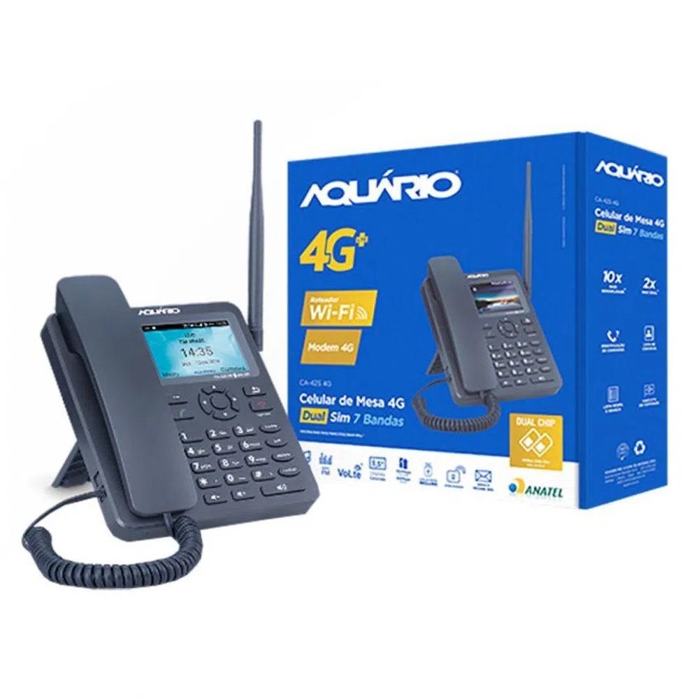 Celular Rural 7 Bandas Com Wifi CA-42S 4g aquario - Escorrega o Preço