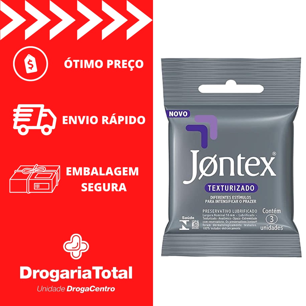 Preservativo Camisinha Texturizada Masculino Texturizado Pacote Com 3 Unidades Rilex Sex Shop