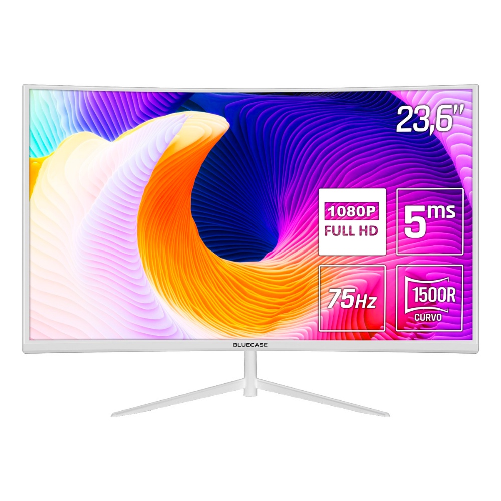 Monitor Led 23.8 Borda Infinita Curvo Full Hd Branco Wide - Desconto no ...