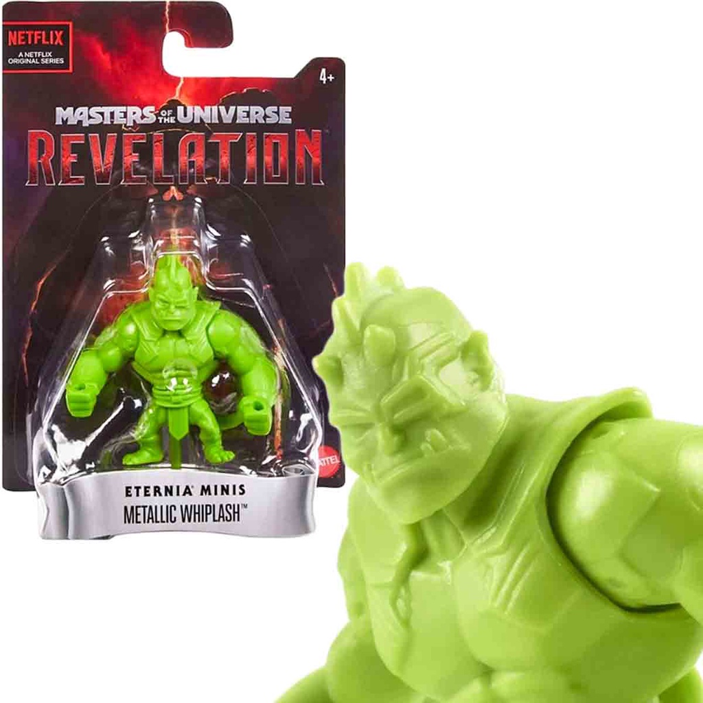 He-man Mini Boneco Articulado Metallic Whiplash com Acessório Mattel ...