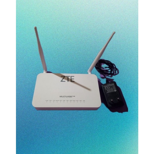 Modem Roteador ZTE Multilaser Gpon wi-fi 2.4/5g ac1200 semi novo ...
