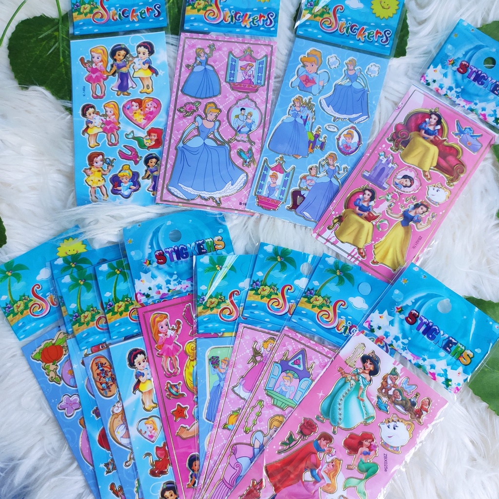 Adesivos Princesas Disney Sticker infantil ESCOLHER | Shopee Brasil