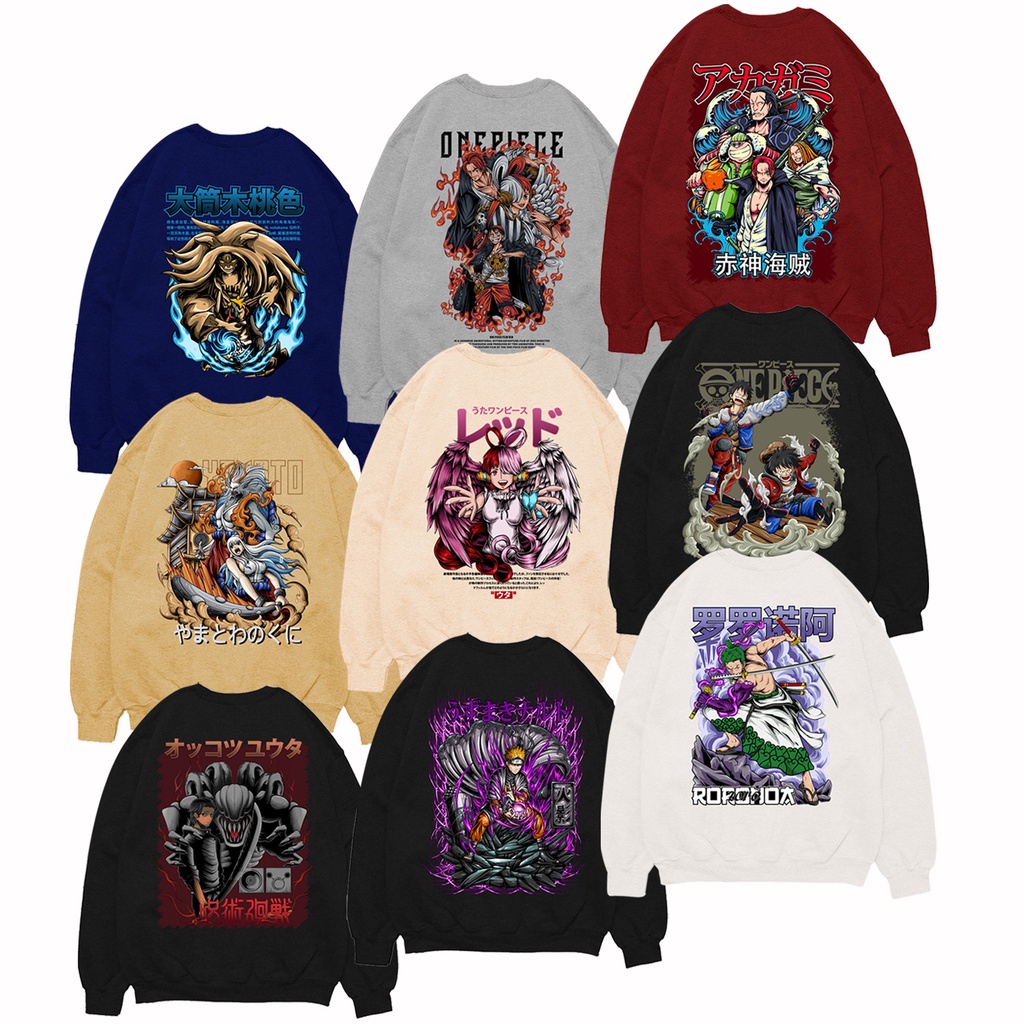 Suéter Naruto Minato Otsutsuki Momoshiki Anime Crewneck Okkotsu Yuta ...