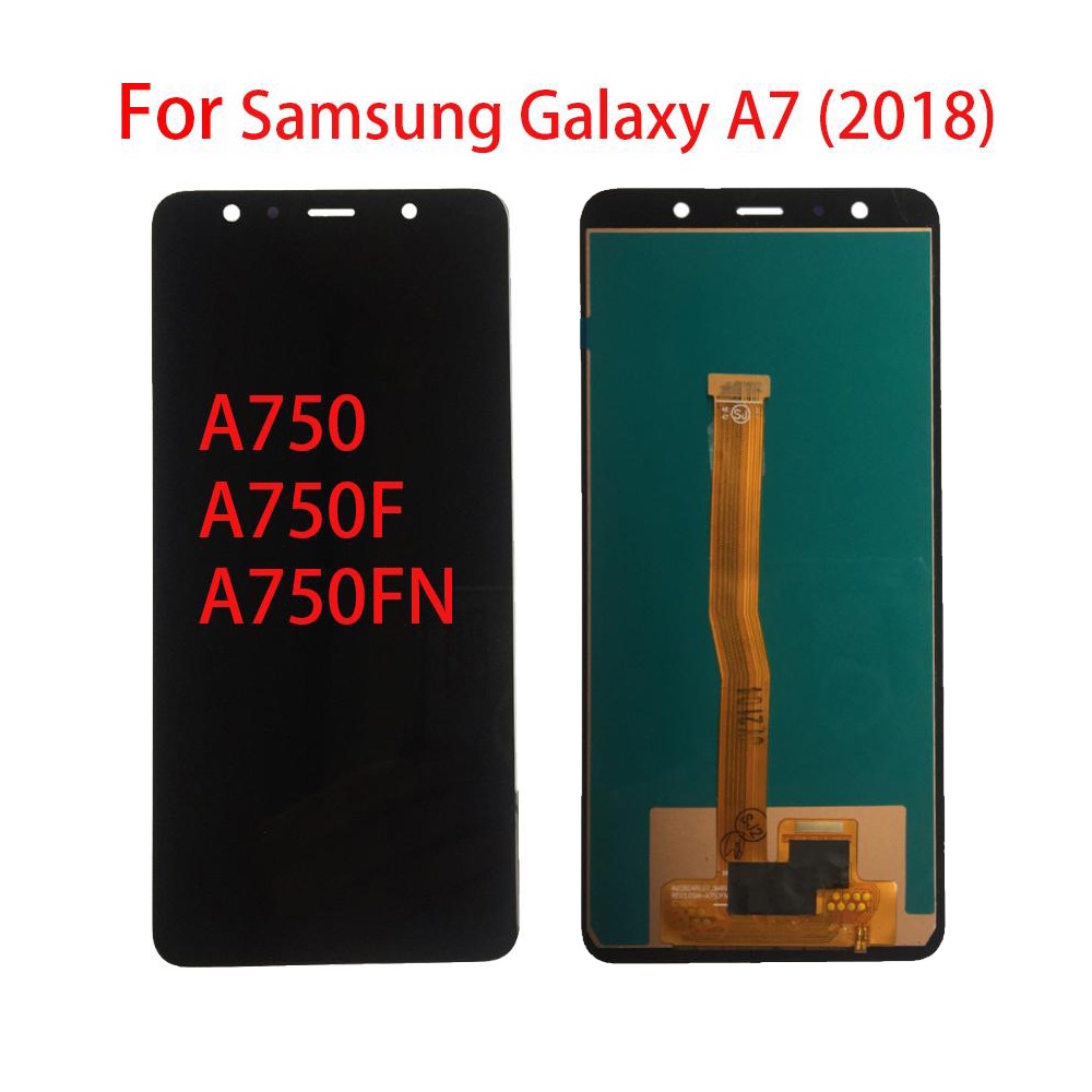 Tela LCD TFT Para Samsung Galaxy A7 2018 A750 A750F A750G Módulo Touch ...