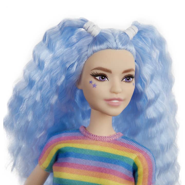 Boneca Barbie Fashionista 170 - Cabelo Azul - Original Mattel | Shopee ...