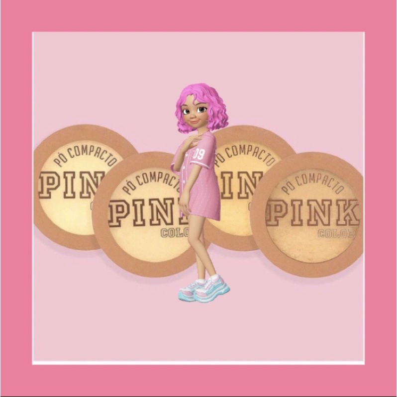Po compacto Pink Color | Shopee Brasil
