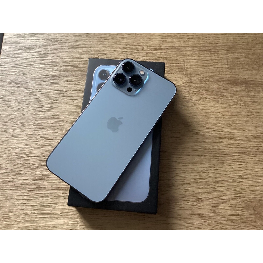 Apple iPhone 13 Pro Max - 256GB - Sierra azul novo na caixa | Shopee Brasil