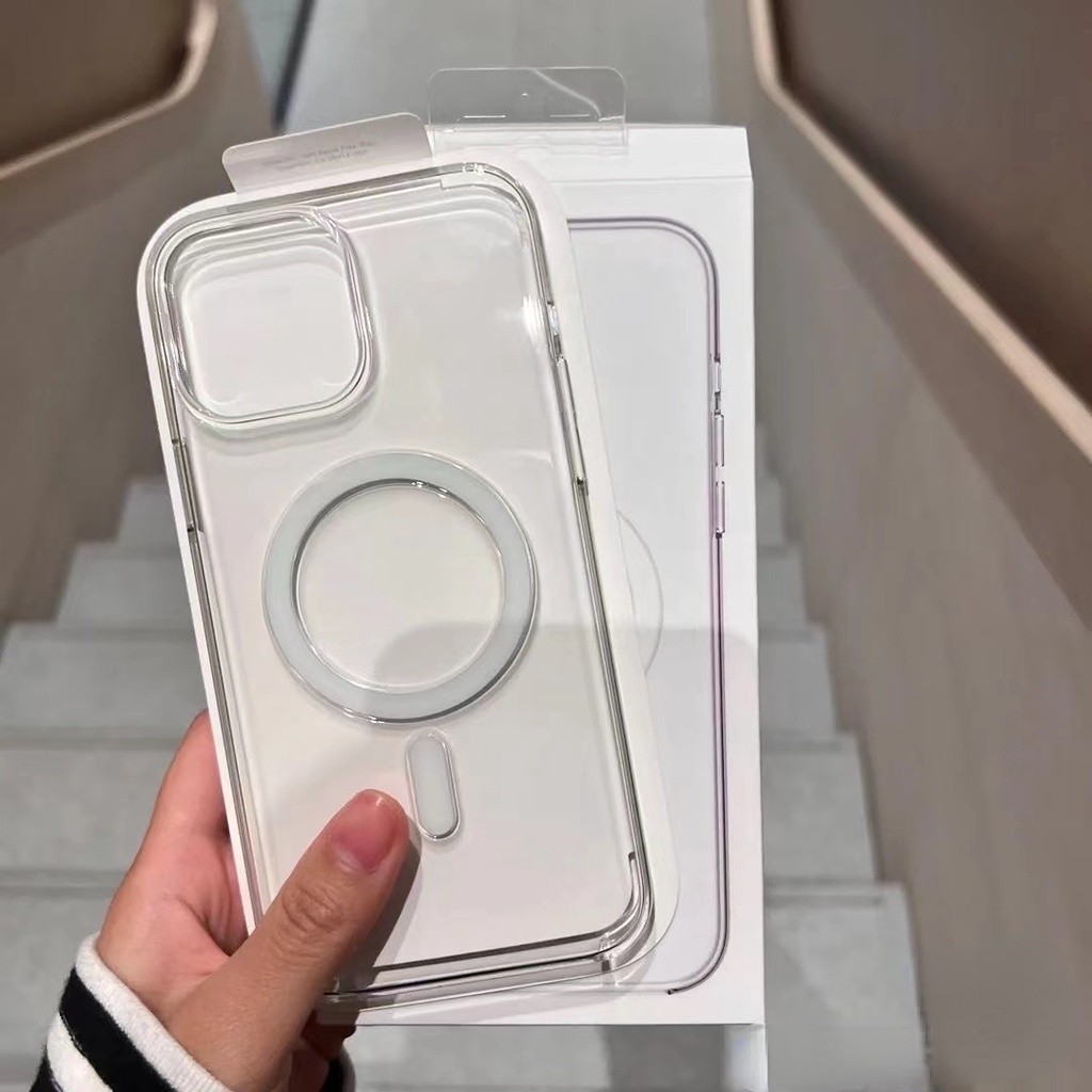 Capa Transparente Magsafe Para IPhone 14/13/12/11/Pro Max/Mini/plus ...
